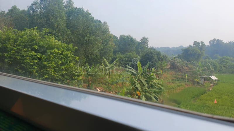 View from the Window of the Commuter Line Train Stock Video - Video of ...