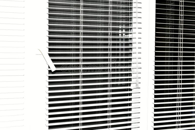 View of a Window Frame with Blinds. Stock Photo - Image of white, light ...