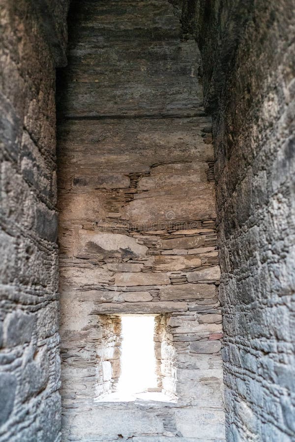 View of the Window from Inside of the Shrine, Vihara, Remains of the ...