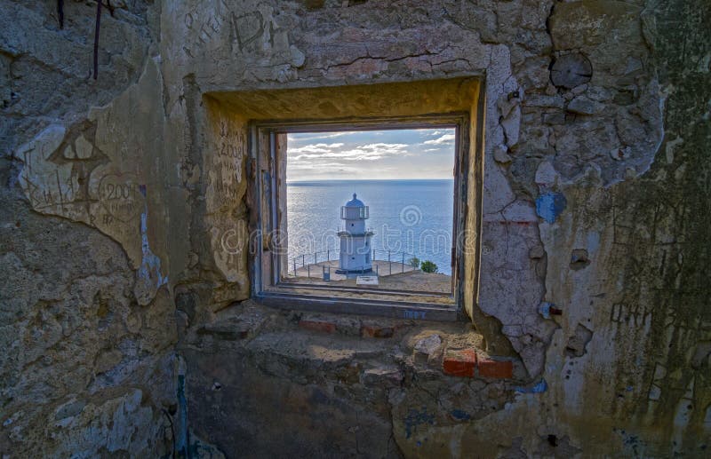 View Window Old Ruined Lighthouse Stock Photos - Free & Royalty-Free ...