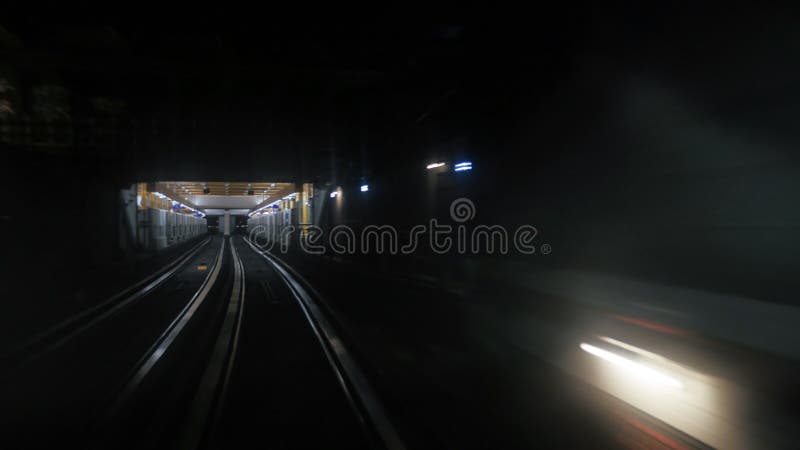 View from Window in Paris Subway Stock Image - Image of tunnel ...