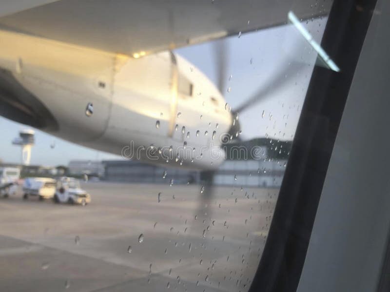 View from the Window Plane Outside Stock Image - Image of passenger ...