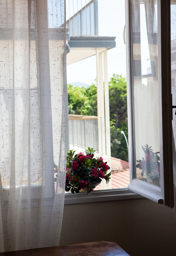 View from the Window on a Sunny Day Stock Image - Image of building ...