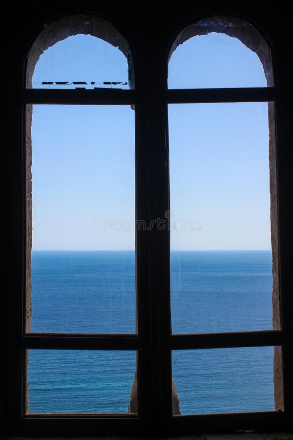 View from the Window To the Sea Stock Photo - Image of summer, room ...