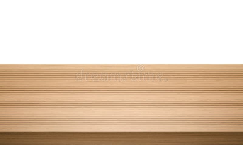 View of Wood or Wooden Table Top Corner Isolated on White Background ...
