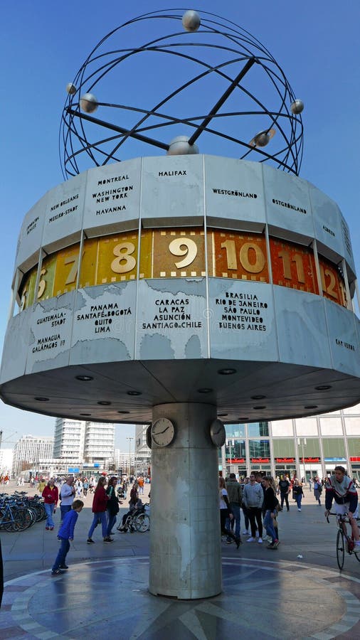 World Clock in Berlin Germany Editorial Image - Image of saga, berlin ...
