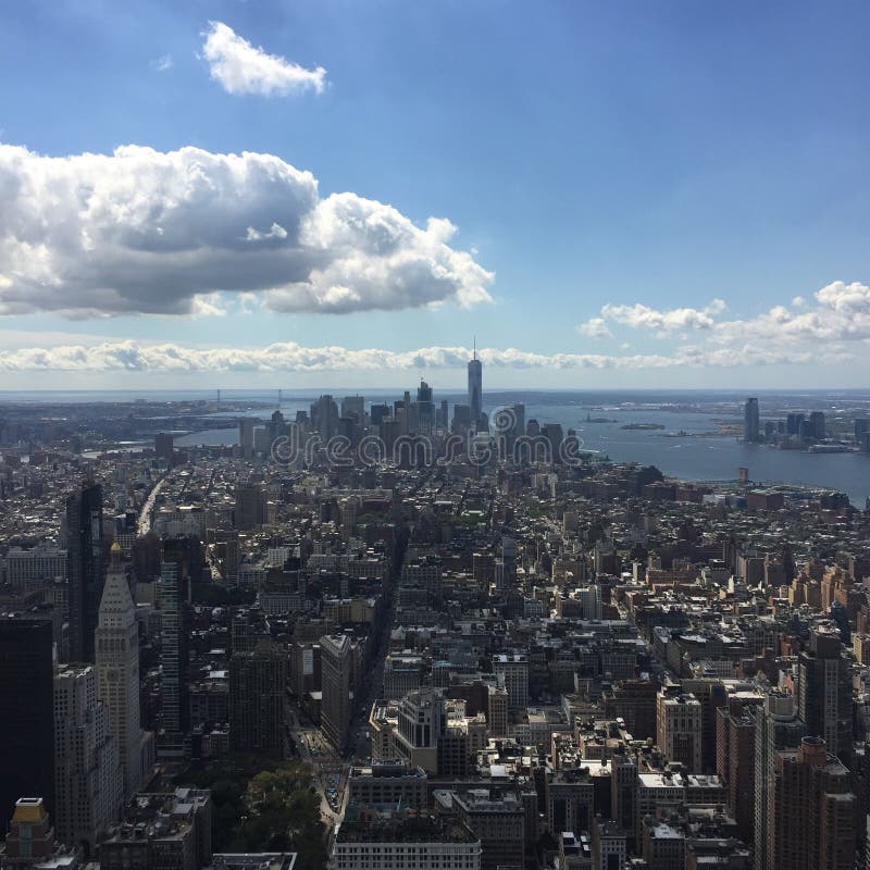 View on the World Trade Center from Empire State Building Editorial ...