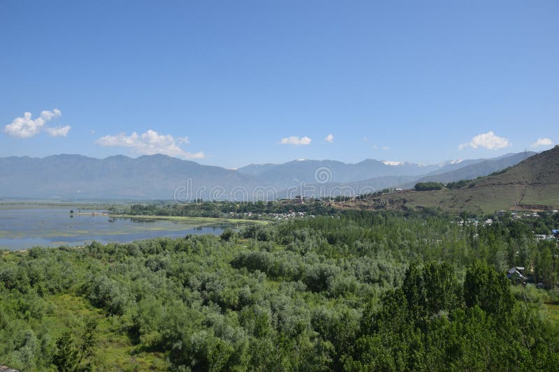 View of Wular Lake Located in Jammu and Kashmir Stock Image - Image of ...