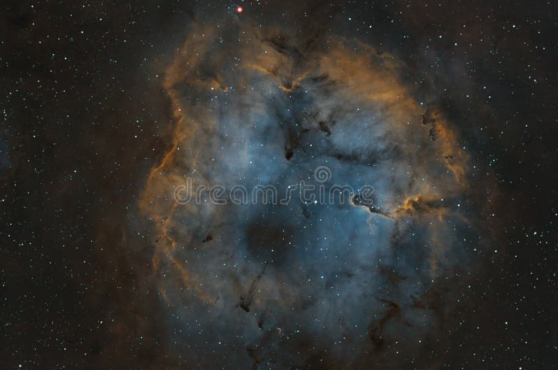 View of the Yellow-blue Space Background Stock Image - Image of smoke ...