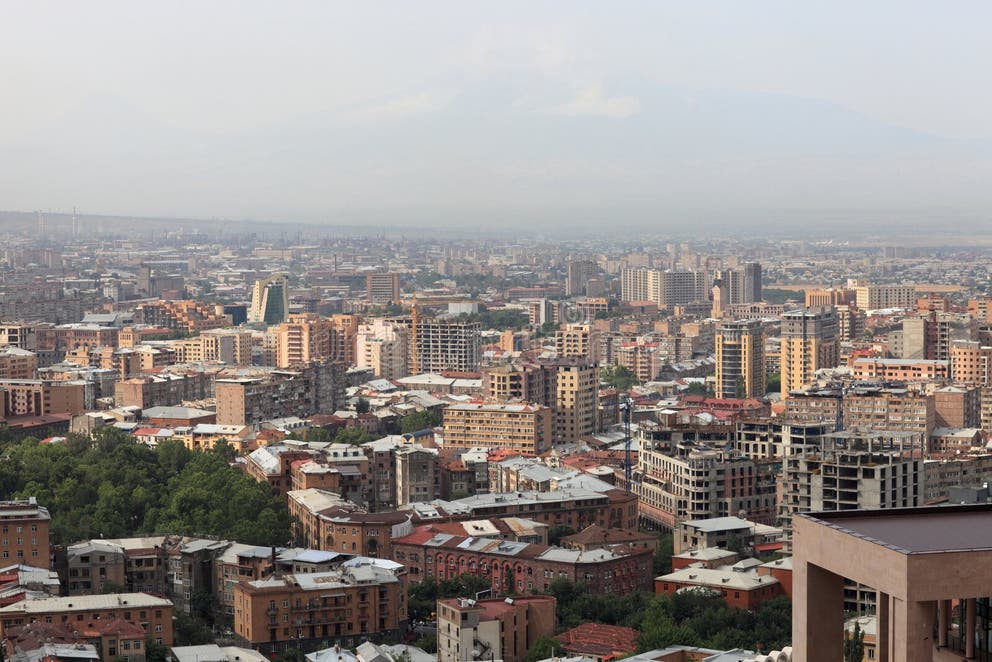 View of Yerevan stock photo. Image of historic, landscape - 20550396