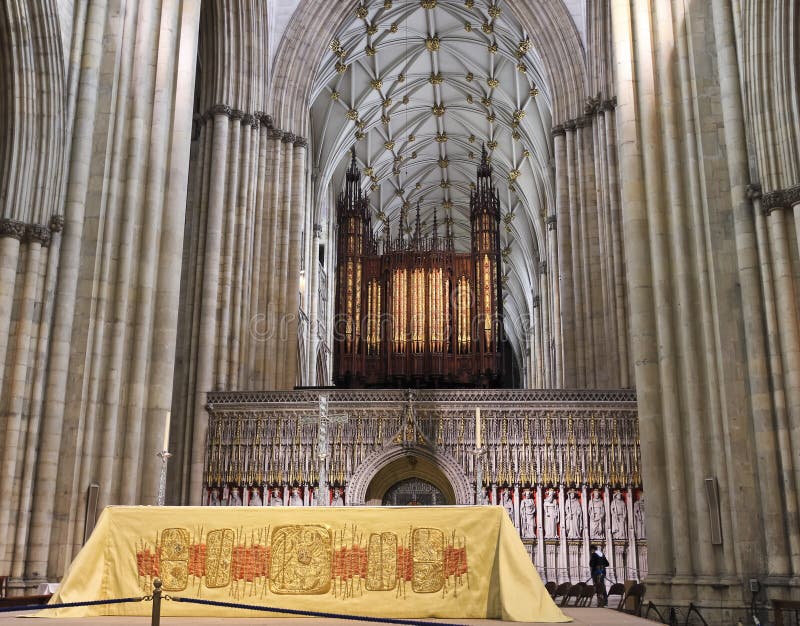 A View of the York Minster Choir Screen Stock Photo - Image of minster ...