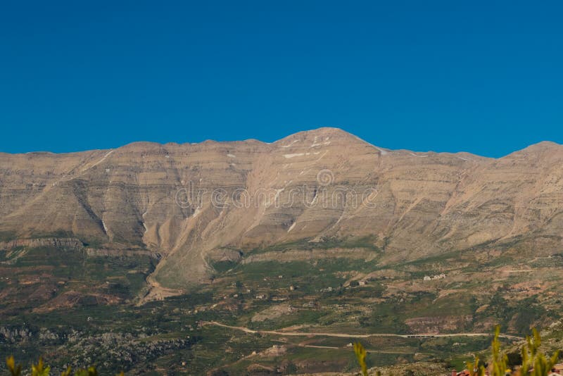 Mountains at Zaarour stock photo. Image of hills, serenity - 177687642