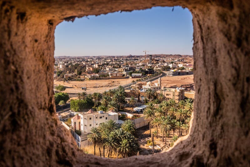 View from Zabal (Zaabal) Castle in Sakaka, Saudi Arab Stock Photo ...