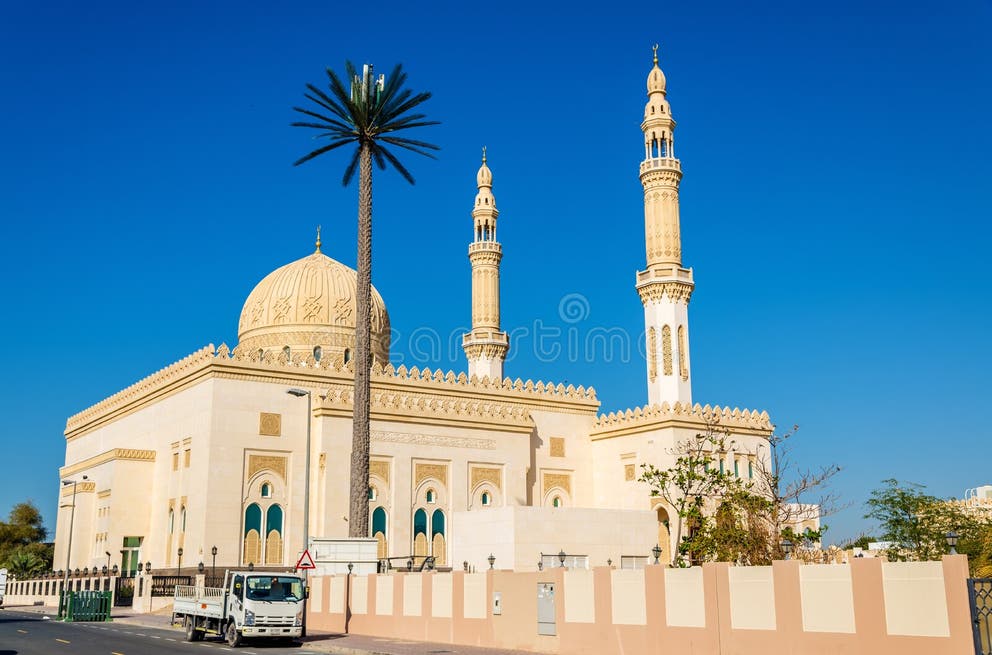 View of Zabeel Mosque in Dubai Stock Image - Image of asia, holy: 66453775
