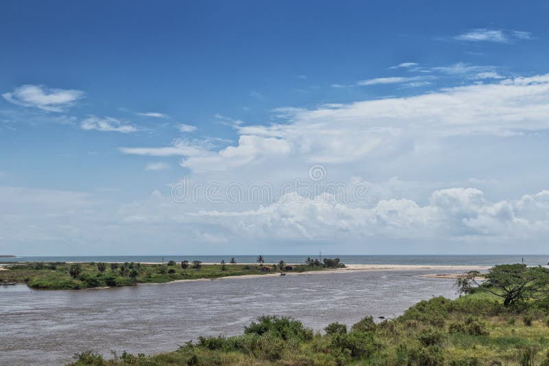 View of the Zaire River in Soyo. Angola Stock Photo - Image of cajun ...
