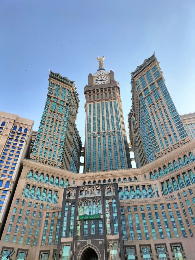 View of Zamzam Tower at Mecca, Saudi Arabia Stock Image - Image of ...