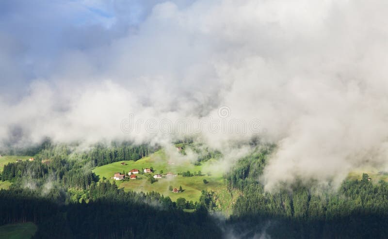 View of Ziller Valley. Austria Stock Photo - Image of paysage ...