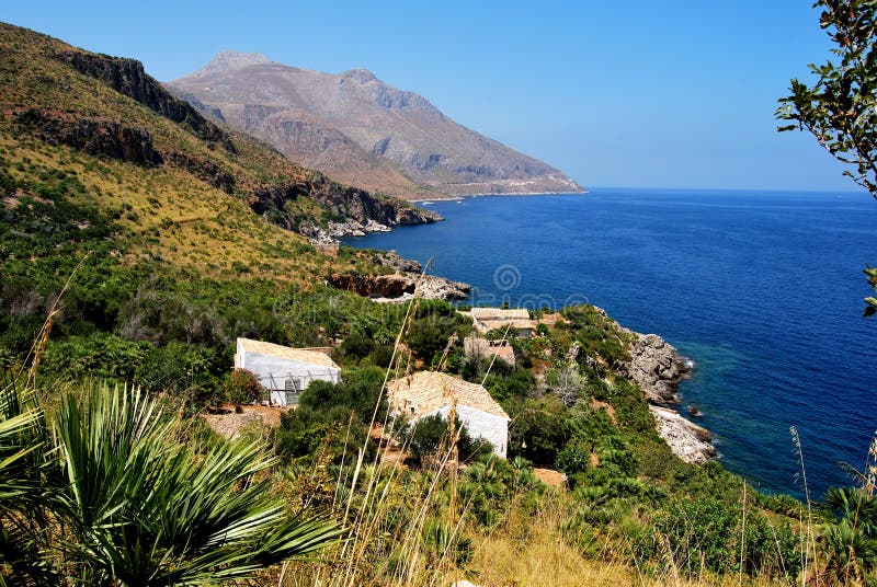 View of Zingaro reserve stock image. Image of white, reserve - 8228265