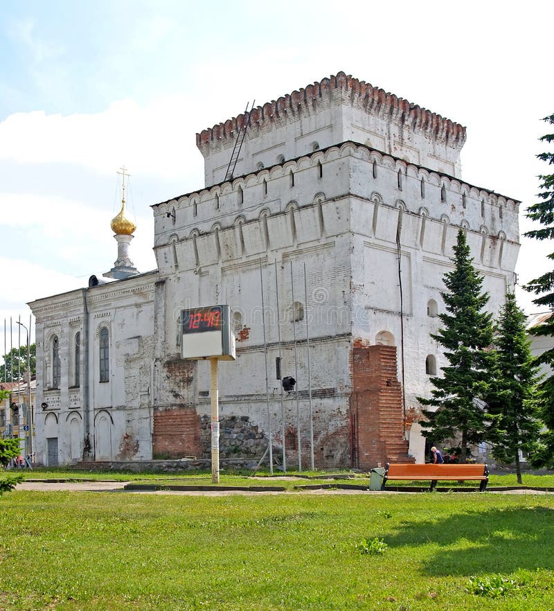 View of the Znamensk Tower in Summer Day. Yaroslavl Stock Image - Image ...