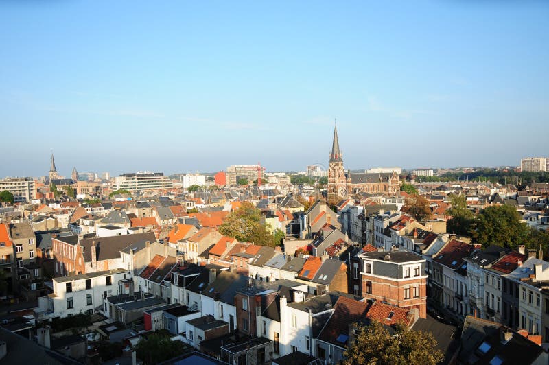 View of Zurenborg, Antwerp stock photo. Image of cathedral - 16722736