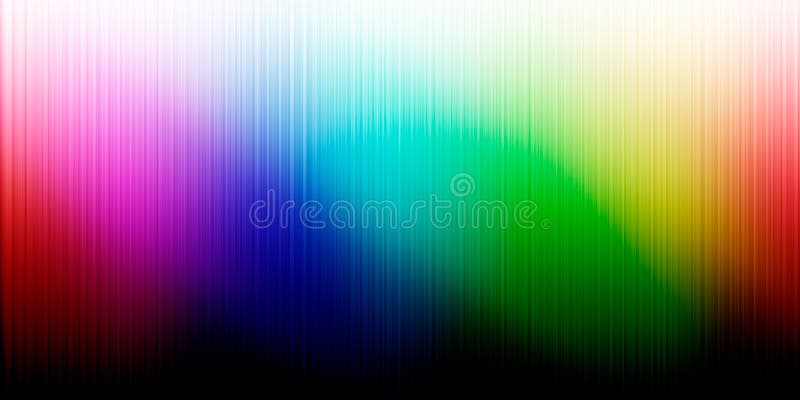 Viewable Colours Frequencies. Abstract Wave of Rainbow Color Stock ...