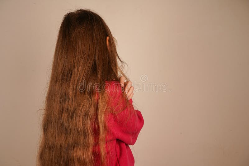 When Viewed from Behind, the Long, Flowing Hair Becomes the Center of ...