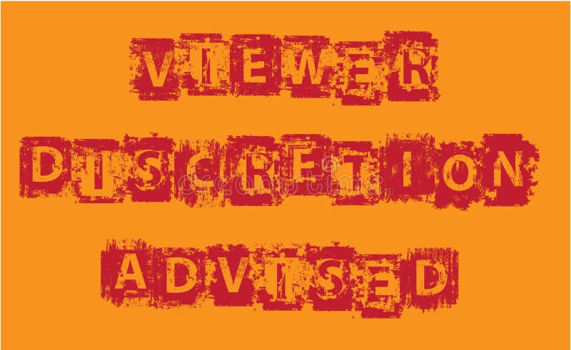 Viewer Discretion Advised Grunge Vector Stock Vector - Image: 49280810