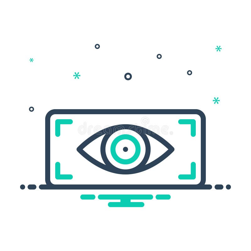 Mix Icon for Viewer, Audience and Eye Stock Illustration - Illustration ...