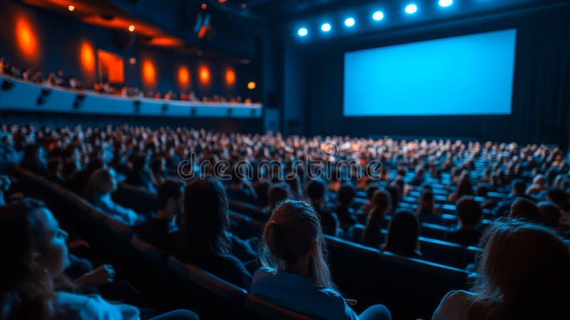 Viewers Enjoying a Performance in a State-of-the-art Auditorium Under ...
