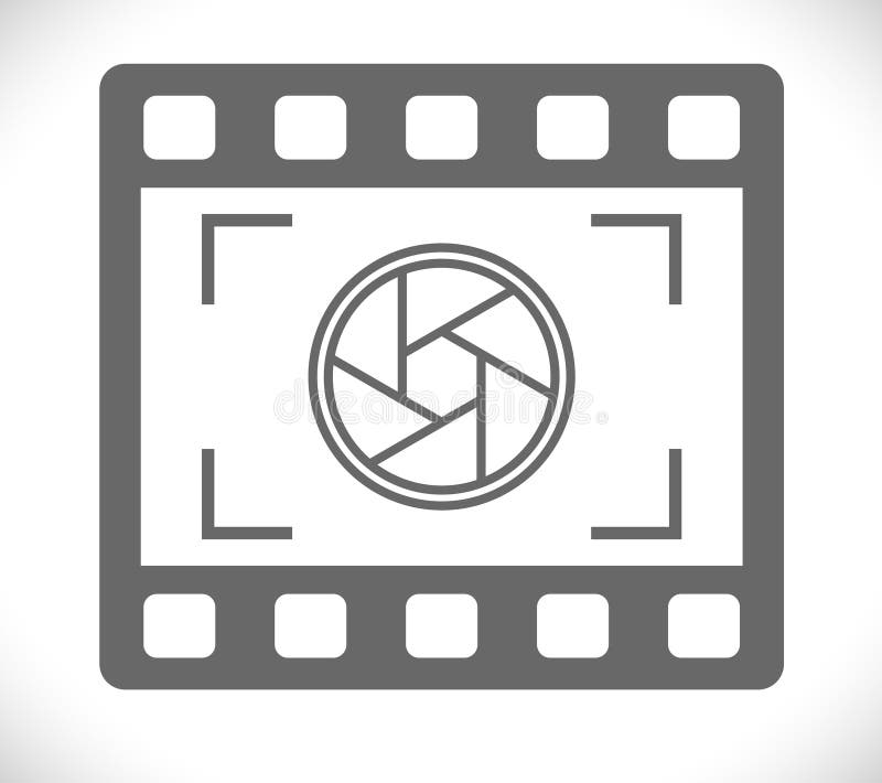 Viewfinder in film icon stock vector. Illustration of film - 210013219