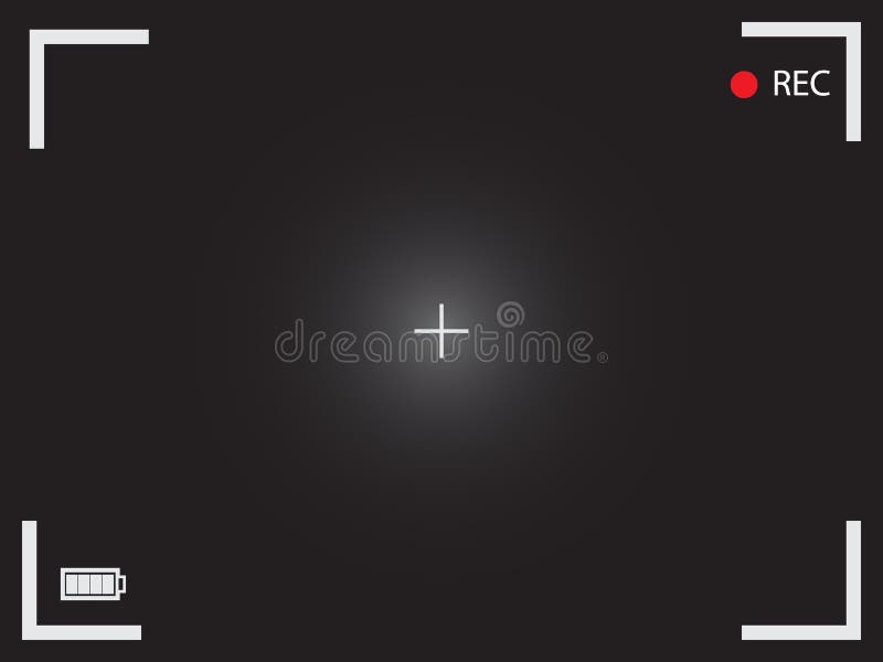 Viewfinder Vector Template- Record Frame Stock Vector - Illustration of ...