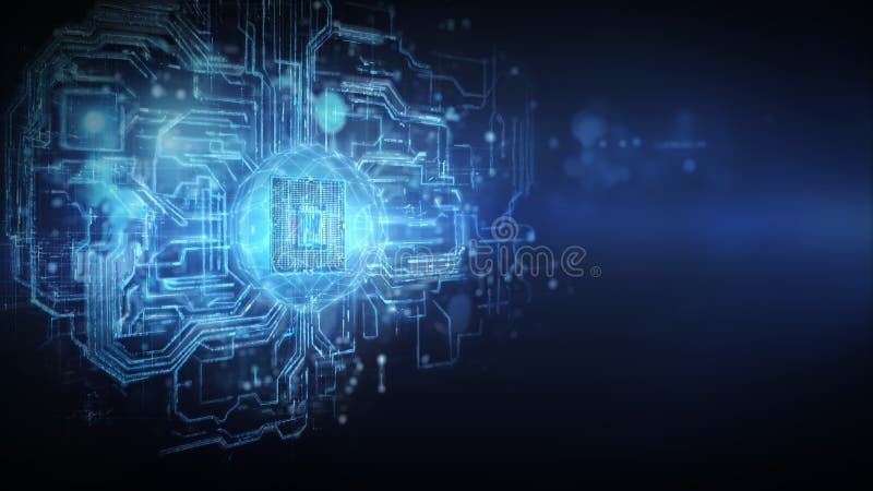 Viewing the AI-enabled Processor at Close Range. Stock Video - Video of ...