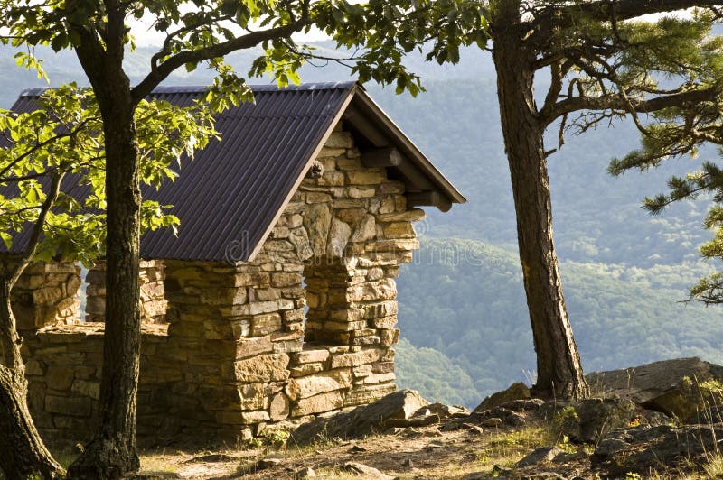 Viewing Area in Lost River State Park, West Virgin Stock Image - Image ...