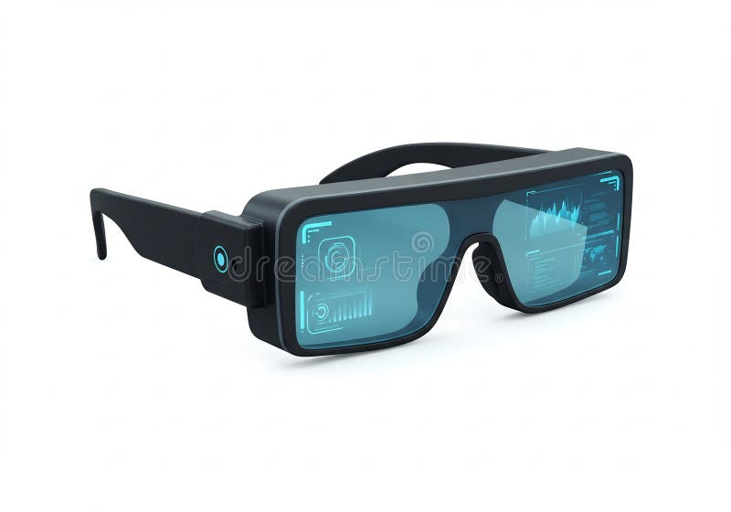 Viewing Digital Interface with Futuristic Augmented Reality Glasses ...