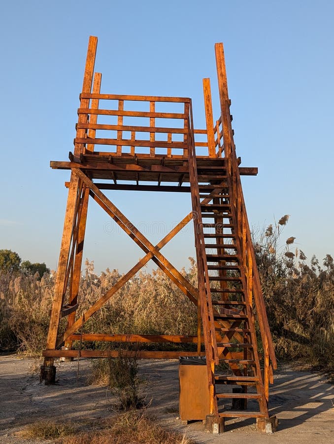 Viewing Platform Accessible through Stairs Stock Photo - Image of ...