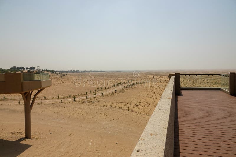 Viewing Platform in the Arabian Desert Stock Image - Image of landscape ...