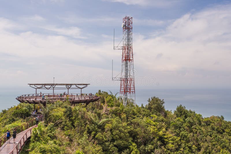 Viewing Platform, Gunung Machinchang, Langkawi Editorial Stock Image ...