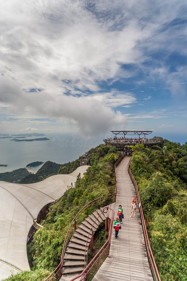 Viewing Platform on the Top of Langkawi Island Editorial Stock Image ...