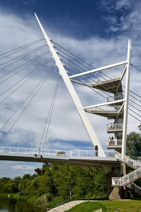 Viewing Platforms on the Cable-stayed Bridge Over the Warta River in ...