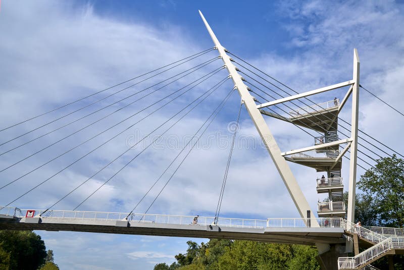 Viewing Platforms on the Cable-stayed Bridge Over the Warta River in ...