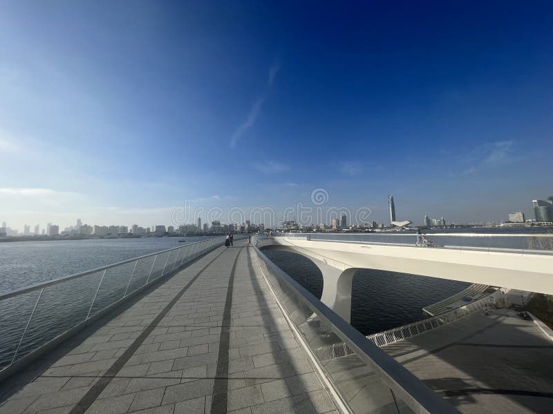 Viewing Point at Dubai Creek Harbour in the UAE Stock Image - Image of ...