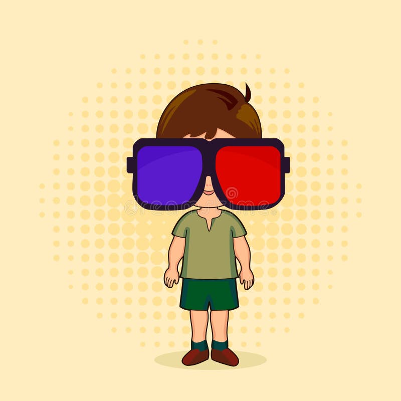 Viewing stereo vision stock vector. Illustration of style - 37798249