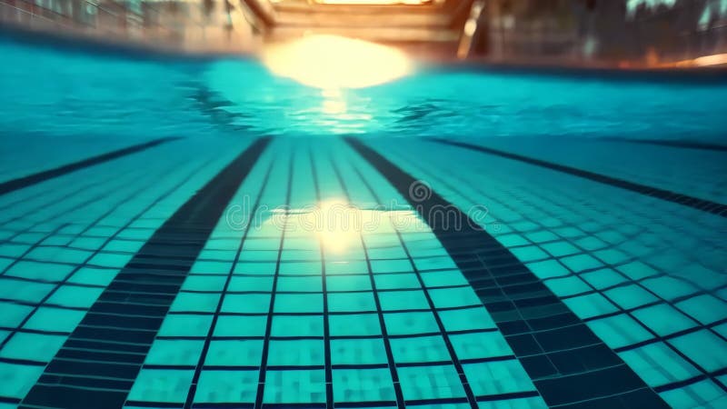 Viewing a Swimming Pool from Underwater in Bright Daylight Conditions ...