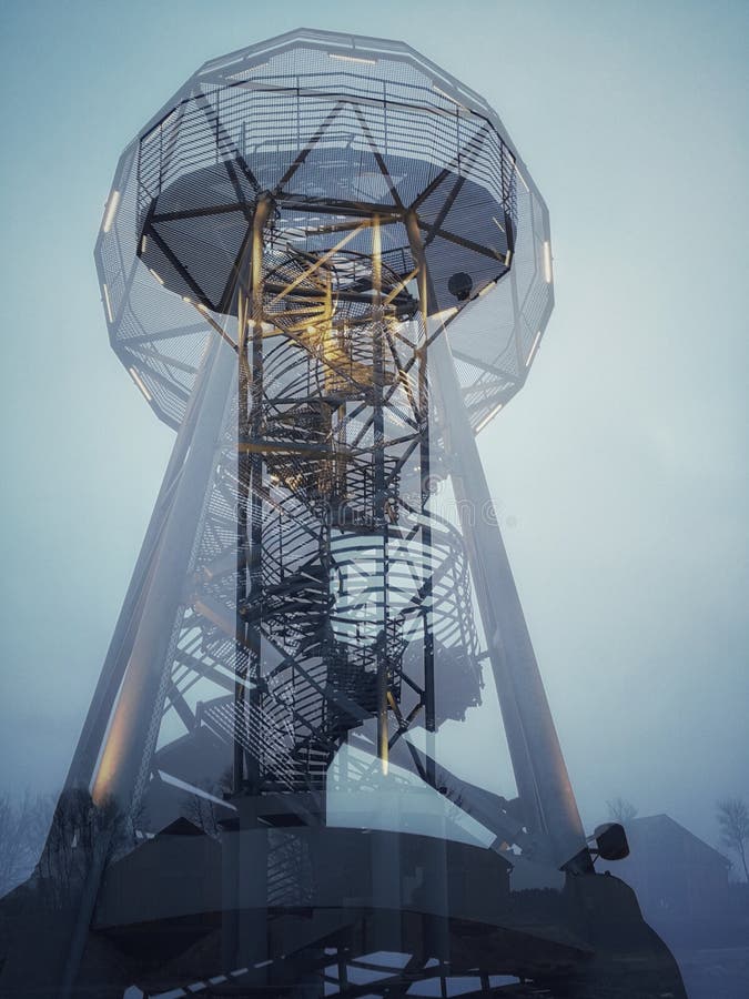 Viewing tower in Lithuania stock photo. Image of like - 108973220