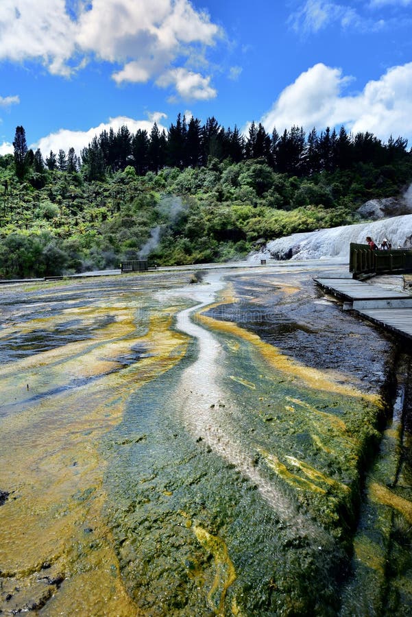Viewing the Volcanic Chemicals in the Hidden Valley Editorial Stock ...