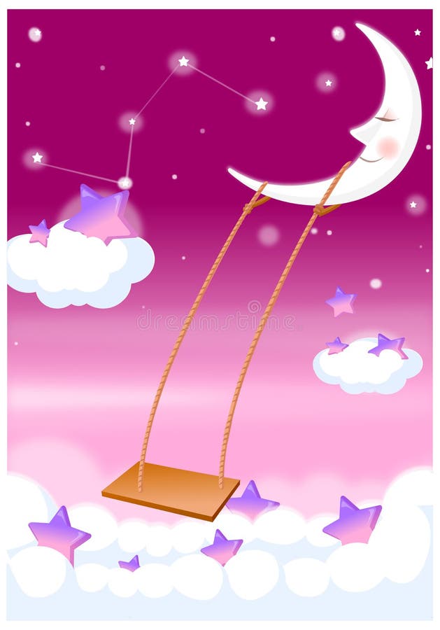 The viewof moon stock illustration. Illustration of creative - 40215317