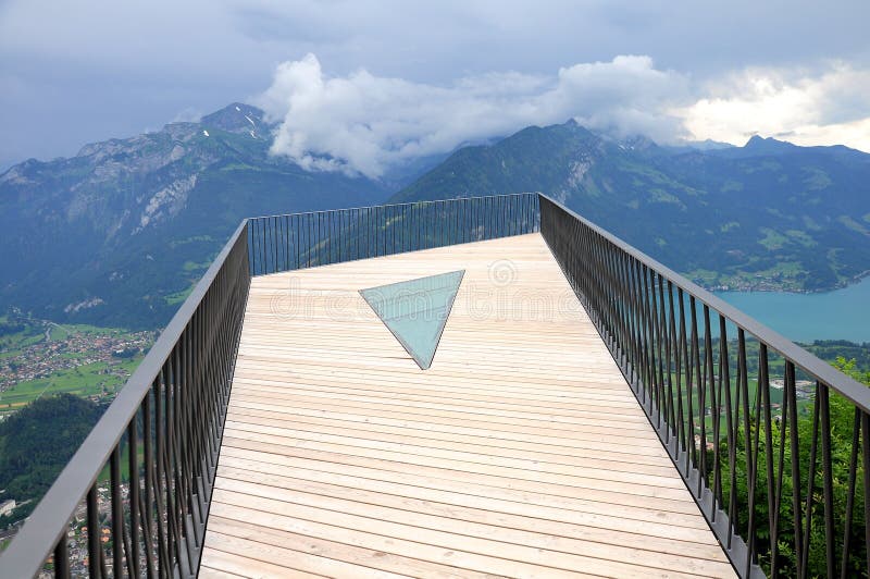 Viewpoint Above Interlaken. Switzerland. Stock Photo - Image of meadow ...