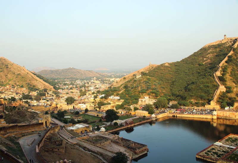 Viewpoint of Amber Fort, India Editorial Stock Photo - Image of ...