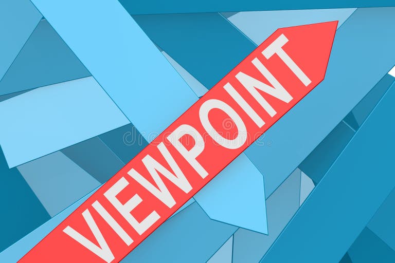 Viewpoint Arrow Pointing Upward Stock Illustration - Illustration of ...