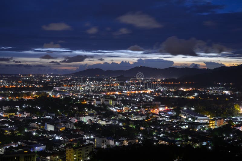 Viewpoint on Hill See To Phuket Town Stock Photo - Image of landscape ...